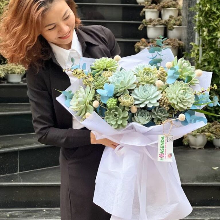 Bó Hoa Sen Đá Đẹp Giá Tốt - Hoa Sen Đá Decor Cao Cấp - Hoasendatphcm.com